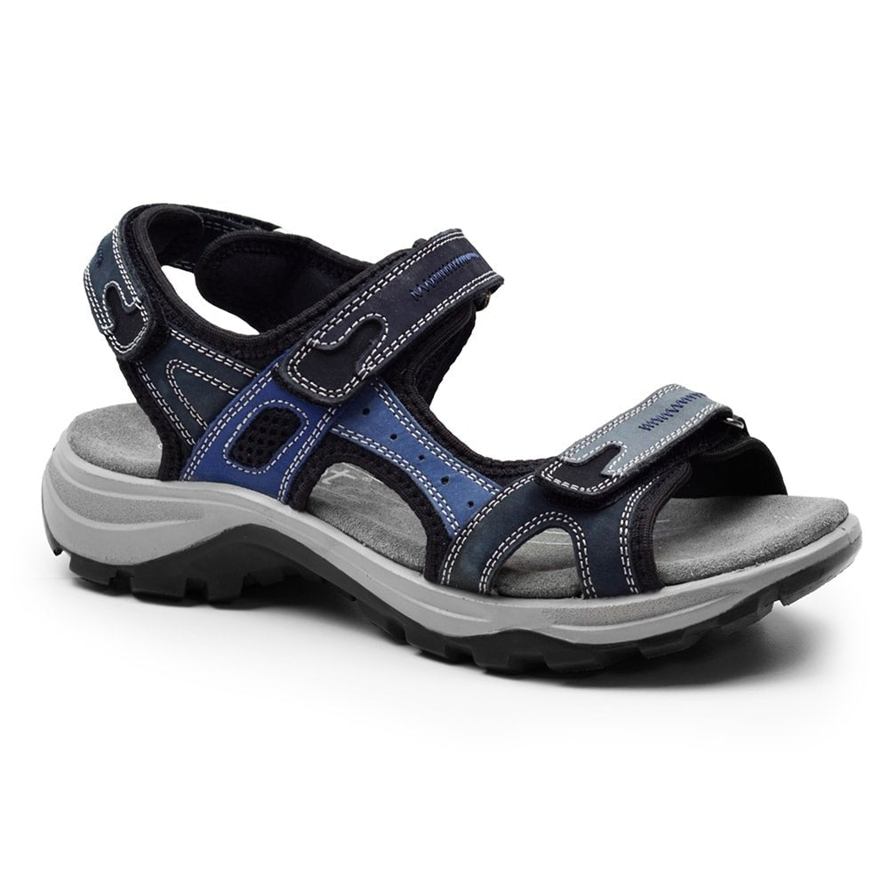 Minfot Sandhamn Sandaler Dame Nubuck Ocean Blue