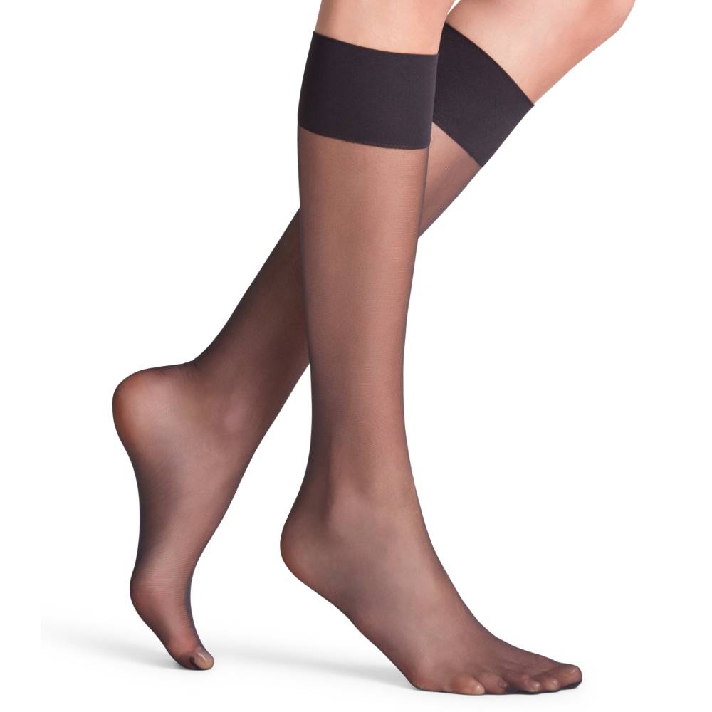 Falke Pure Matt Knestrømper Dame Nylon 20 den Svart 1-pak